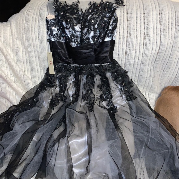 Grace Karin | Dresses | Nwt Wednesday Adams Vibe Prom Fancy Black Dress ...